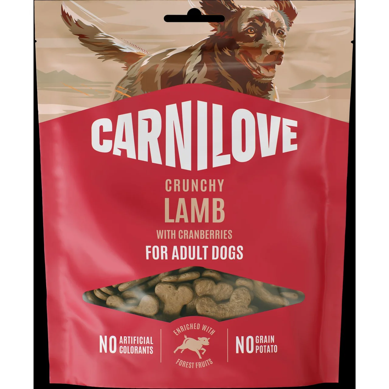 CARNILOVE psi Crunchy poslastica jagnjetina sa brusnicom 200g