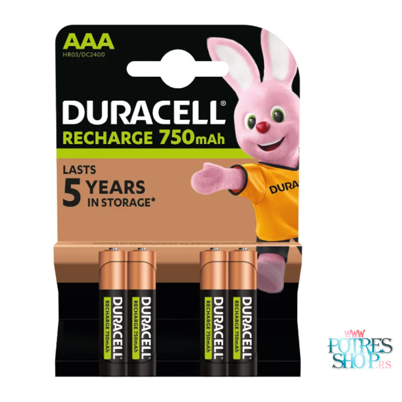 DURACELL BATERIJE PUNJIVE 750MAH