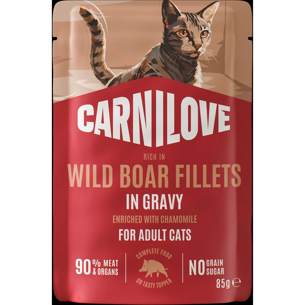 CARNILOVE mačke kesica GRAVY divlja svinja sa kamilicom 85g
