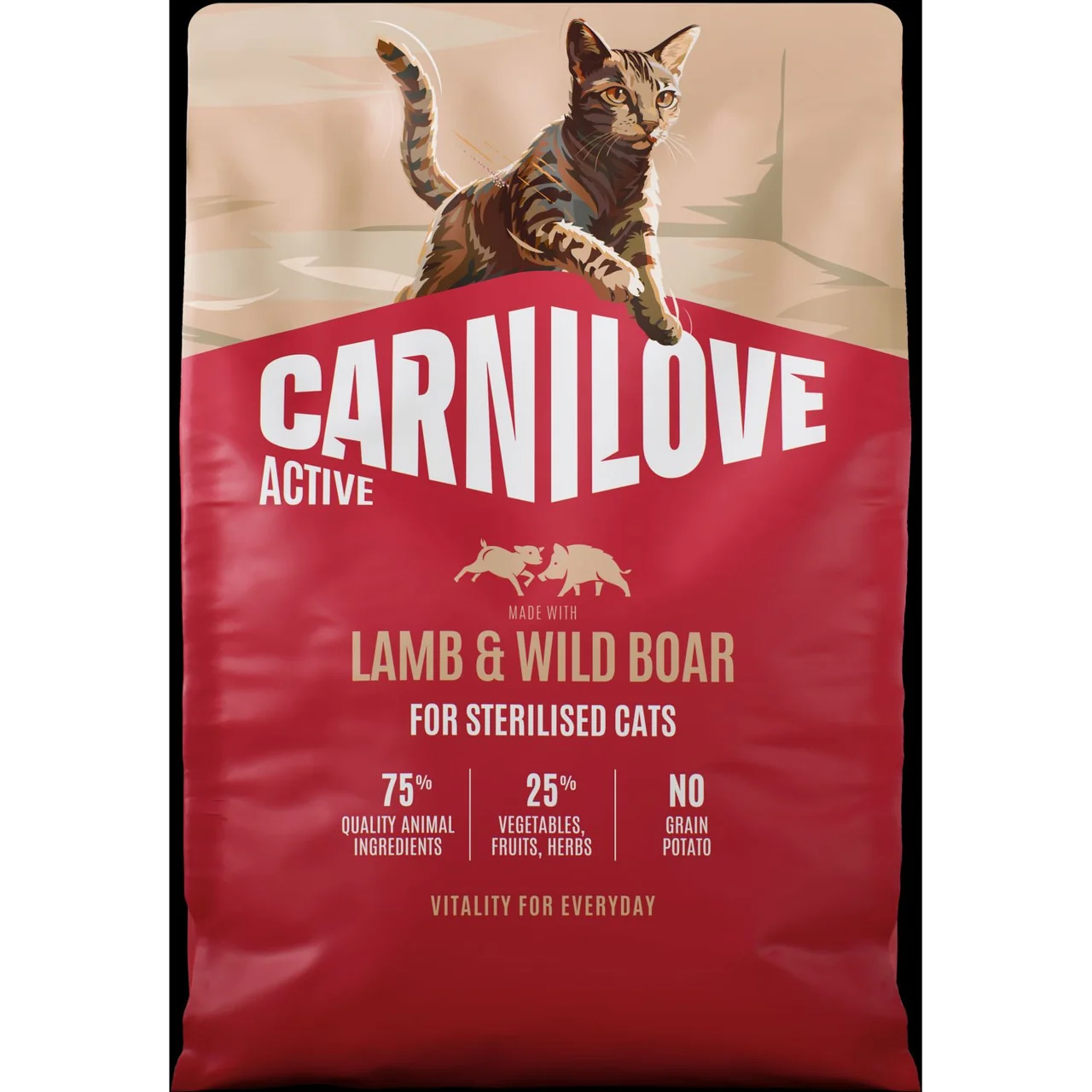 CARNILOVE Active mačke ster. jagnjetina i divlja svinja 2kg