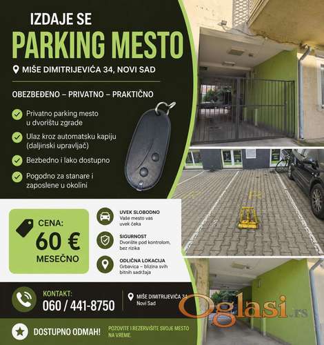Parking mesto Miše Dimitrijevića