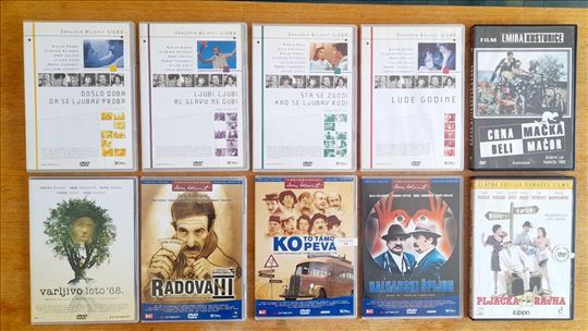 Lot Domaćih DVD Filmova - 10 DVD