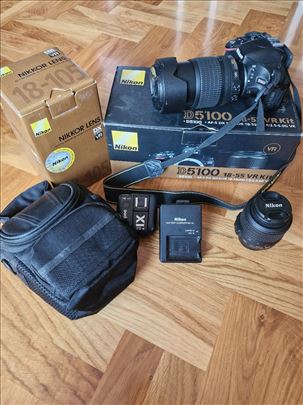 Nikon D 5100+2 objektiva+Godox triger