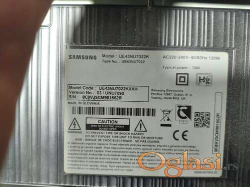 Samsung tv UE43NU7022KXXH