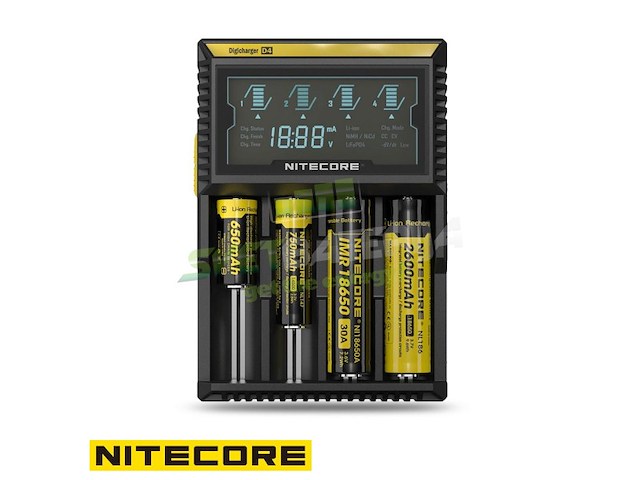 Punjač Baterija Nitecore D4 18650, 14500,16340, AA, AAA