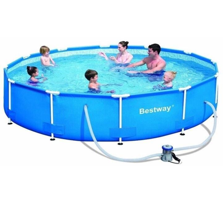 BESTWAY BAZEN ZA DVORIŠTE SA ČELIČNIM RAMOM 366 CM X 76 CM