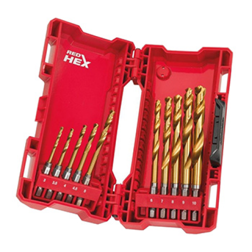 Milwaukee udarne burgije za metal 3-10mm sa hex prihvatom 1/4" set 10/1 48894759