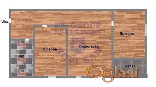 Trosobna stan u izgradnji - 53 m2