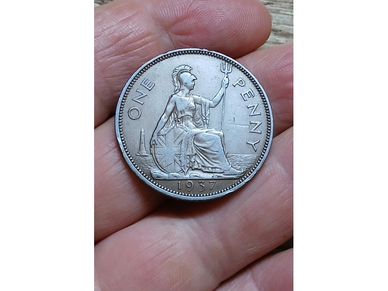 KO 513 - V. Britanija - 1 peni 1937 - opis -