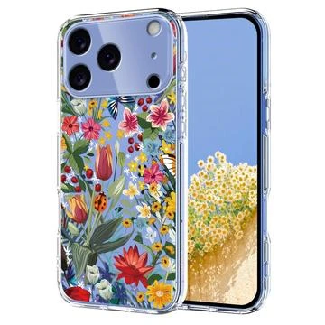IPHONE 17 PRO FLORAL PATTERN TPU CASE