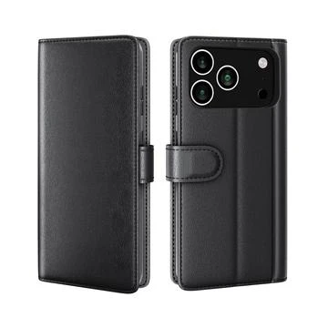 IPHONE 17 PRO MAX KOŽNA MASKA-NOVČANIK SA POSTOLJEM