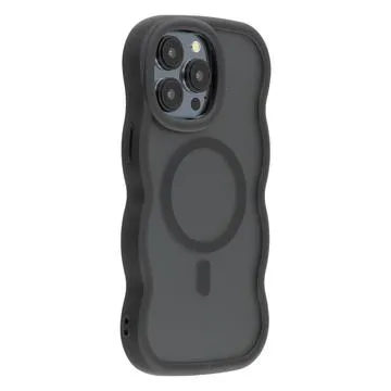 IPHONE 15 PRO MAX WAVE-EDGE MAGNETIC HYBRID CASE - BLACK
