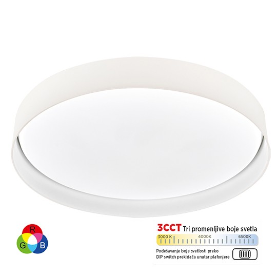 M205533 28W LED CCT + RGB SA DALJINSKIM 3000~6500K PLAFONJERA