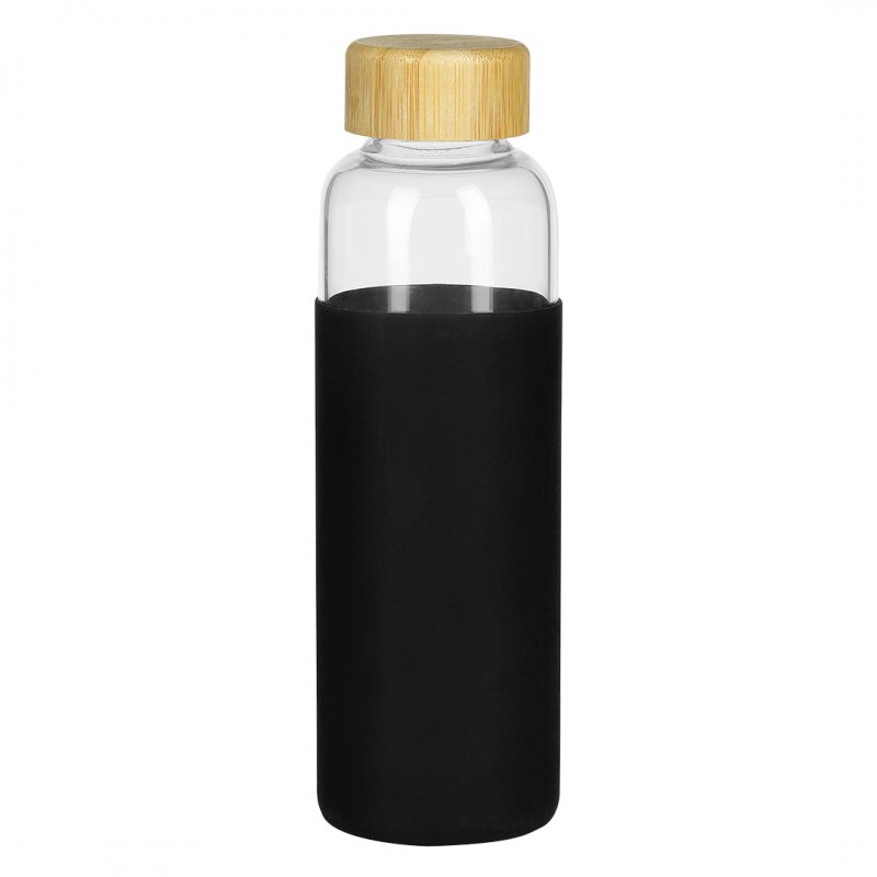 ADA, sportska boca sa silikonskom navlakom, 500 ml, crna