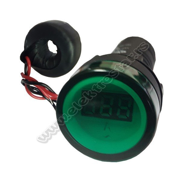 MINI AMPERMETAR 0-100A AC ZELENI DISPLEJ Fi-22