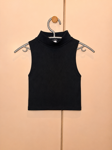 Zara rebrasti crop top