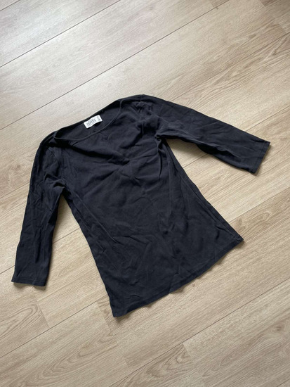 Zara organic cotton crna bluza