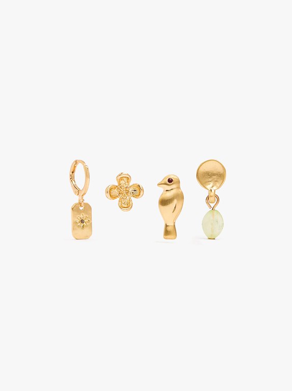SET OF ASYMMETRIC EARRINGS