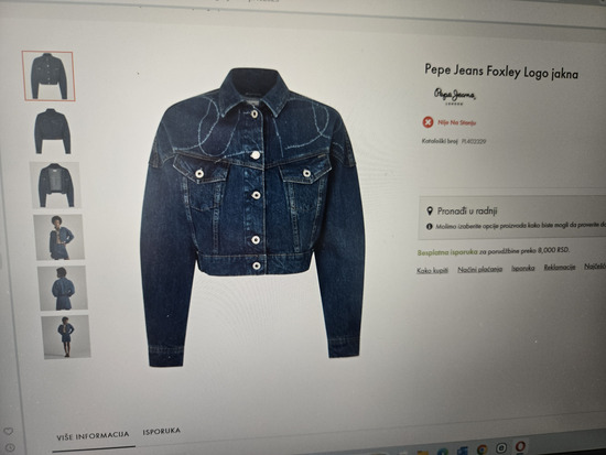 Pepe jeans jakna xs,s, nova jakna Akcija