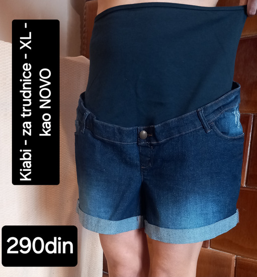Kiabi teksas šorts za trudnice XL/42 - kao NOVO