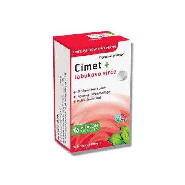 CIMET + JABUKOVO SIRĆE tablete, 30kom