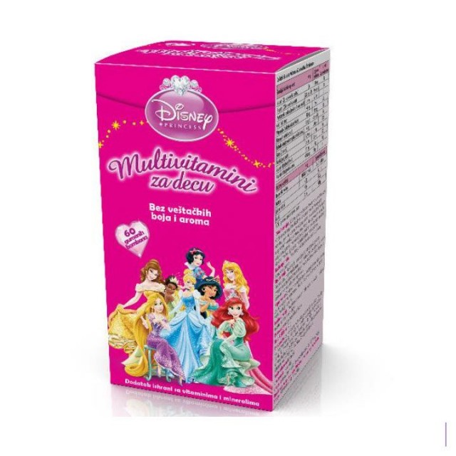 DISNEY PRINCESS MULTIVITAMINI gumene bombone, 60kom