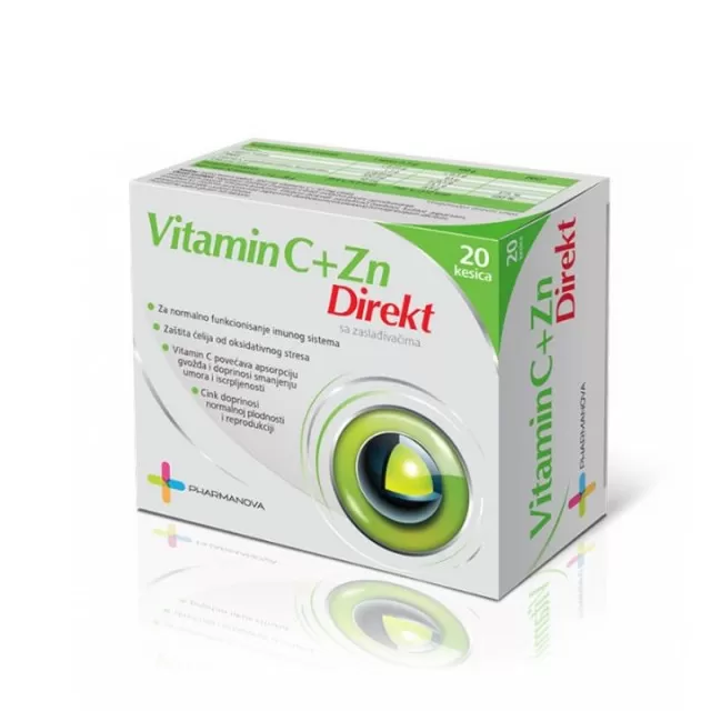 VITAMIN C + ZN DIREKT kesice, 20kom
