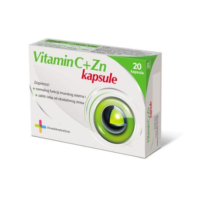 VITAMIN C + ZN kapsule, 20kom