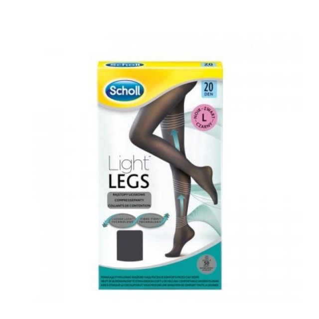 SCHOLL LIGHT LEGS 20DEN crne čarape, veličina L