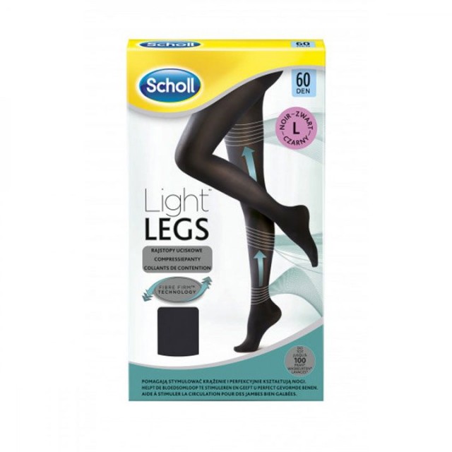 SCHOLL LIGHT LEGS 60DEN crne čarape, veličina M
