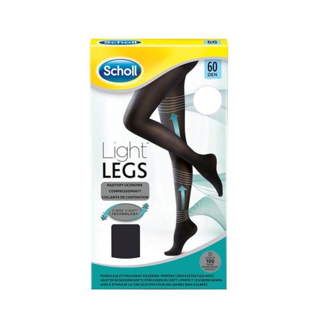 SCHOLL LIGHT LEGS 60DEN crne čarape, veličina S