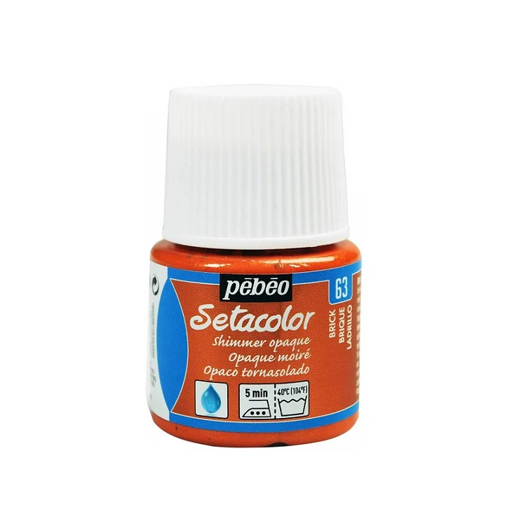 Boja za tekstil Pebeo Setacolor Opaque Shimmer [metalik] 45 ml – bogata žuta