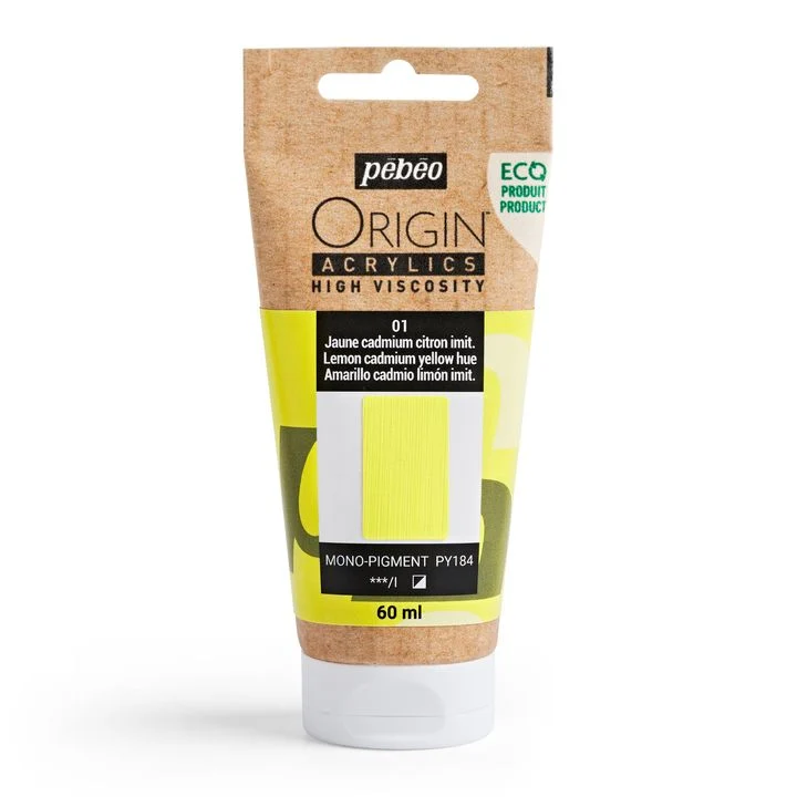 Pebeo ORIGIN akrilna boja 60 ml – kadmijum limun žuta nijansa