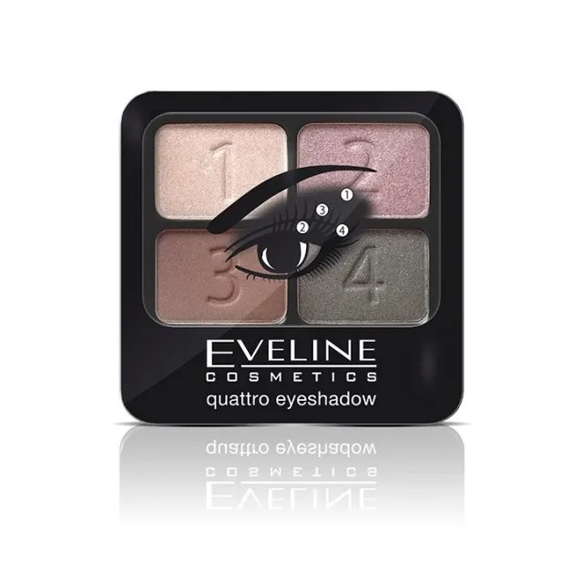 EVELINE QUATRO EYESHADOW paleta senki