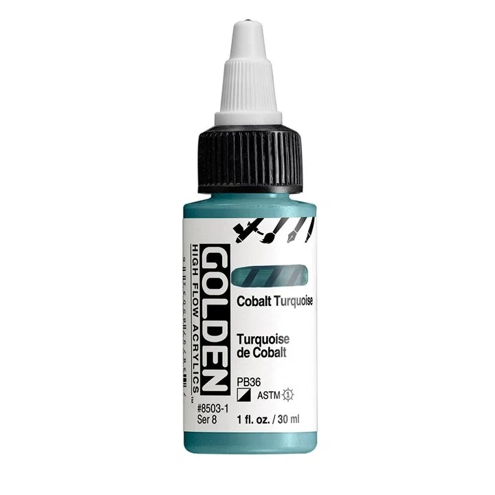 GOLDEN High Flov akrilna boja 30 ml – 8503 Kobalt tirkizna
