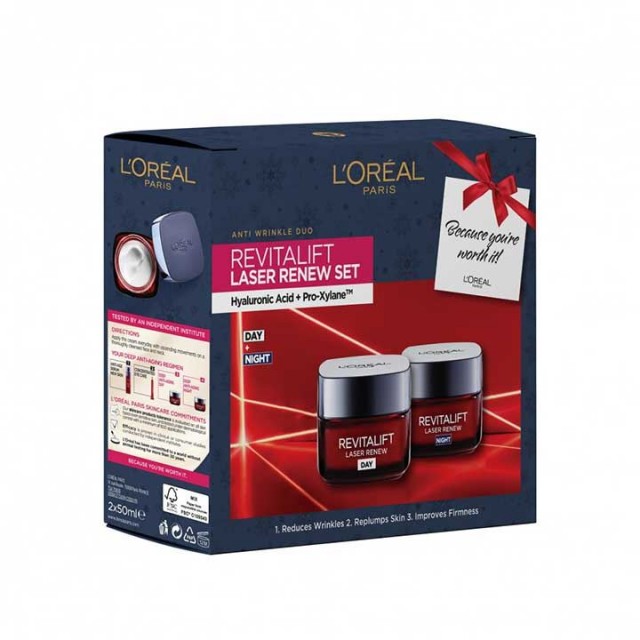 LOREAL SET (REVITALIFT LASER dnevna + noćna krema), 50ml