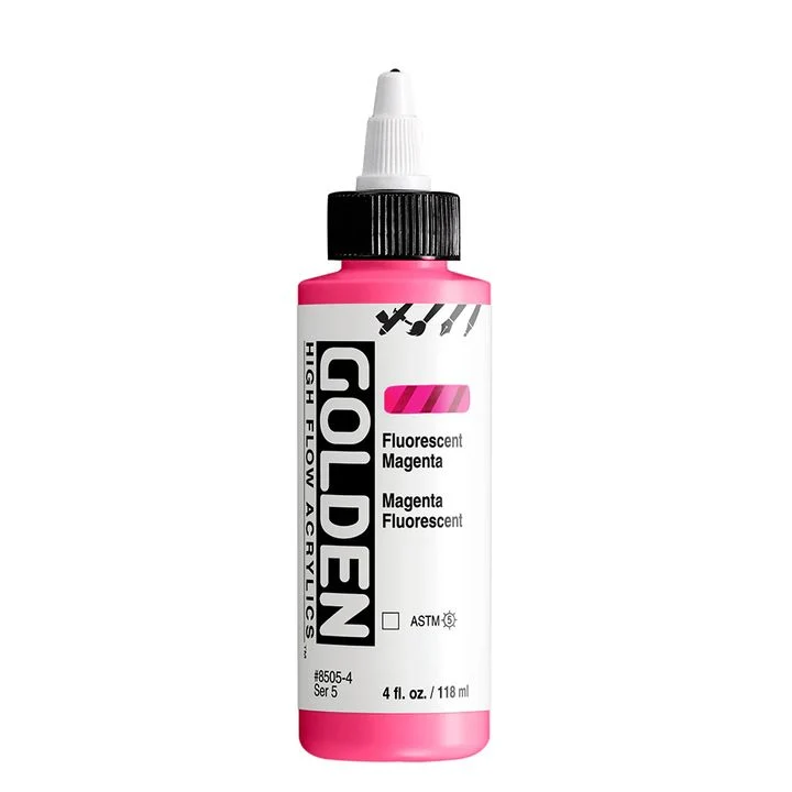 GOLDEN High Flov Fluorescentna akrilna boja 118 ml – 8505 Magenta