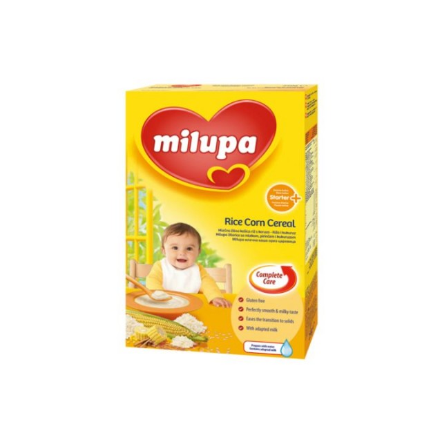 MILUPA MLEČNA KAŠA PIRINAČ I KUKURUZ 250g