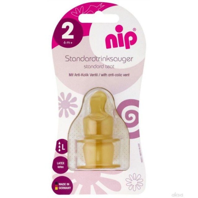 NIP Cucla sa ventilom protiv grčeva kaučuk, 2kom