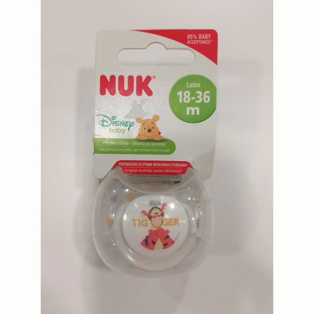 NUK DISNEY TIGER silikonska varalica 18-36m, 1kom