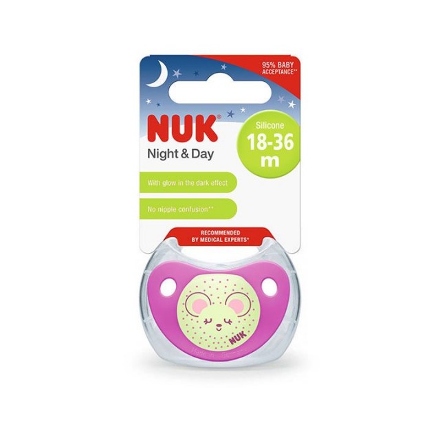 NUK NIGHT & DAY silikonska varalica 18-36m, 1kom