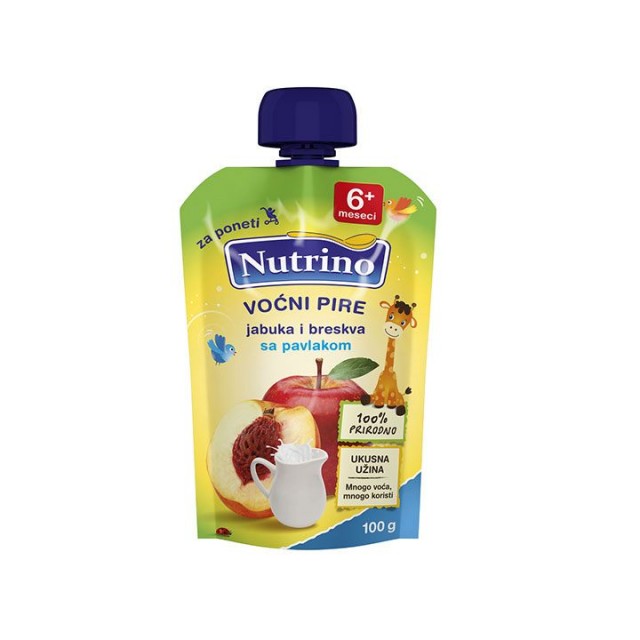 NUTRINO JABUKA I BRESKVA sa pavlakom, 100g