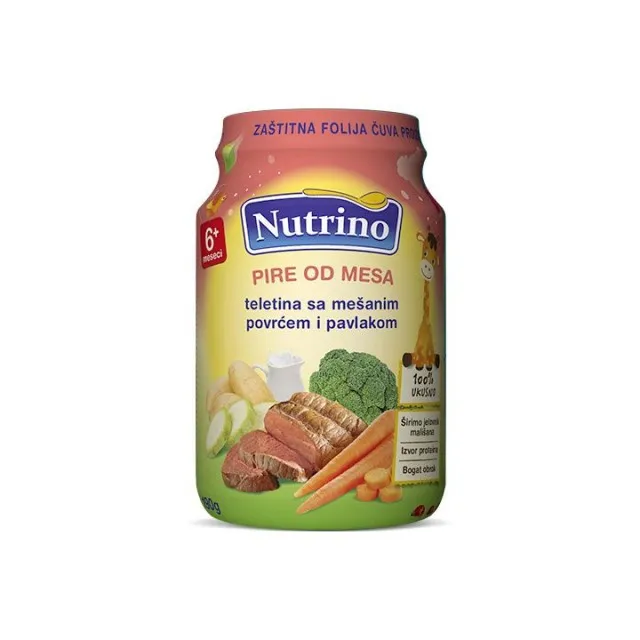 NUTRINO TELETINA POVRĆE I PAVLAKA pire, 190g