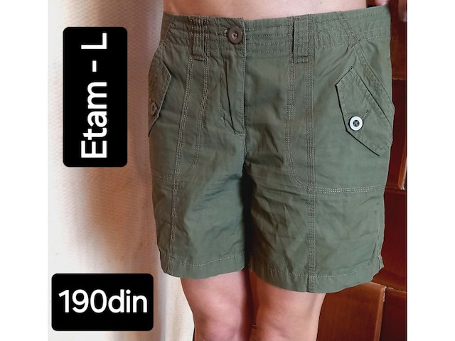 Etam šorts bermude maslinasto zelene L/40