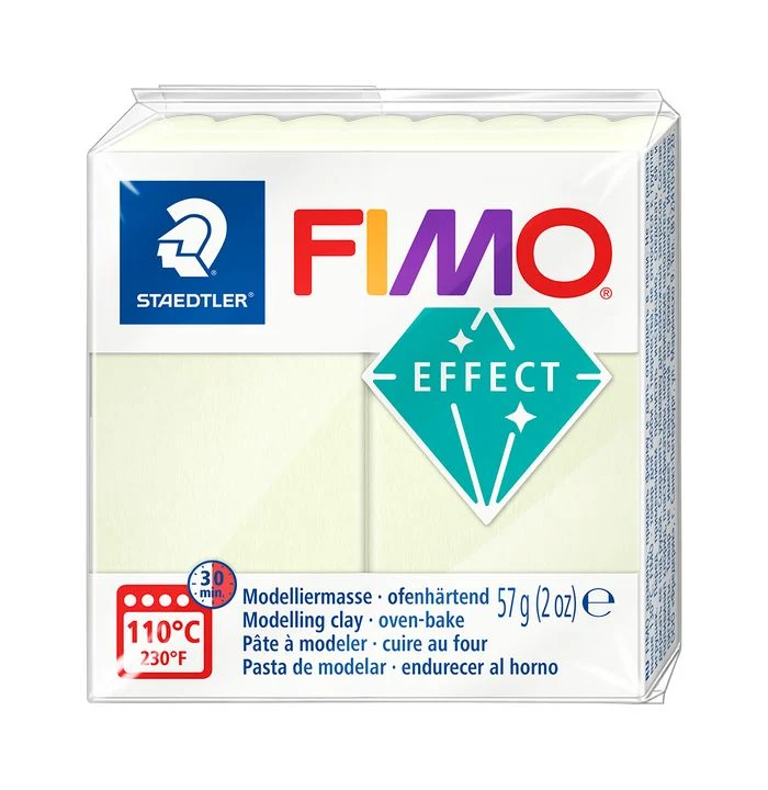 FIMO Effect polimerna glina 57g – Svetlo noćno fluorescentno
