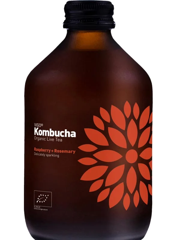 Organska Kombuha Malina i Ruzmarin Vigo 330ml