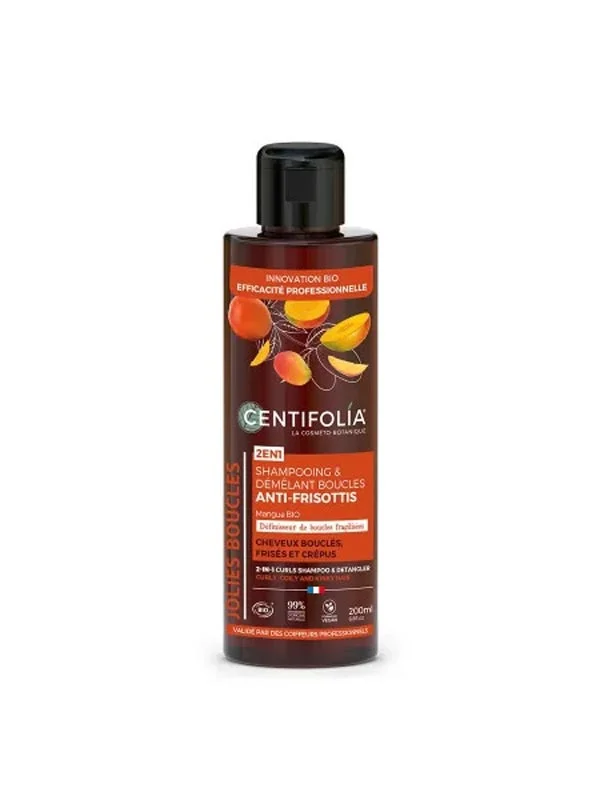 Organski Šampon i Regenerator za Kovrdžavu Kosu 2u1 Centifolia 200ml