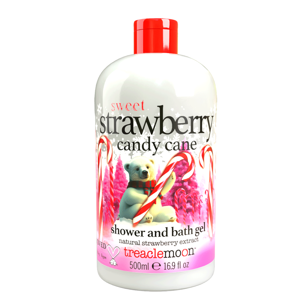 Treaclemoon sweet strawberry candy cane gel za tuširanje i kupanje, 500ml
