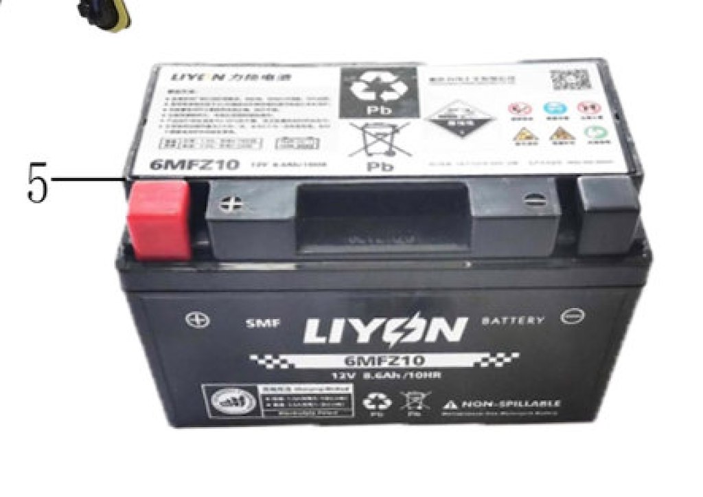 AKUMULATOR AGM ZA MOTOR (12V 8.6AH) 8011-18-00000 NEW ADVISER