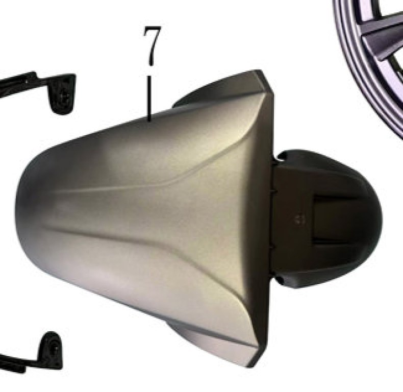 BLATOBRAN PREDNJI ZA MOTOR SIVA 2036-30-00001 NEW FLASH HF